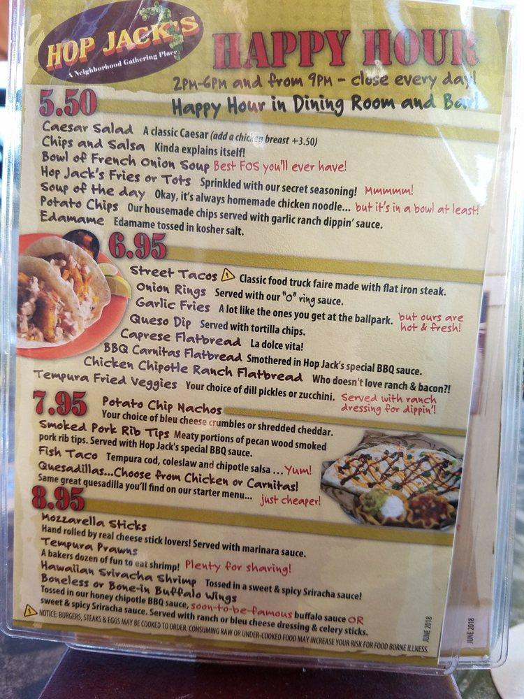Menu at Hops n Drops restaurant, Auburn