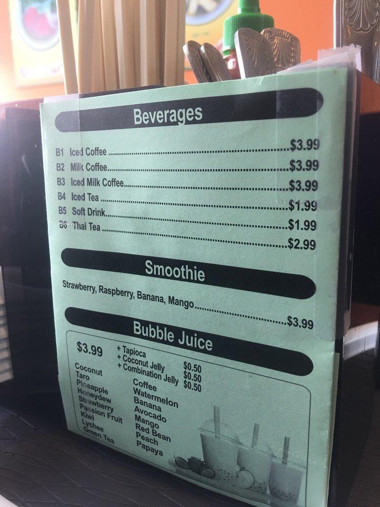 Menu at Pho Ever Wok restaurant, Gig Harbor