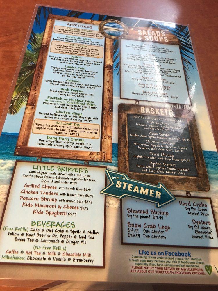 Menu at The Foxy Fish restaurant, Mechanicsville