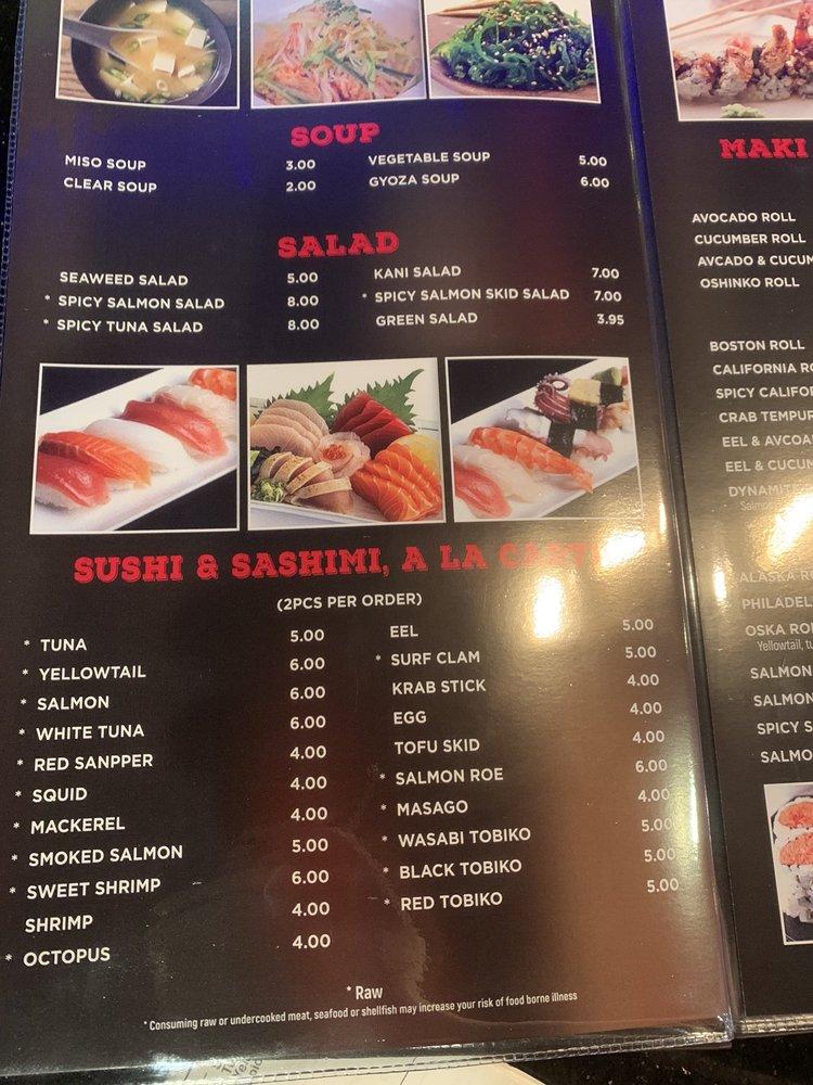 Menu at Ako Sushi & Seafood restaurant, Titusville