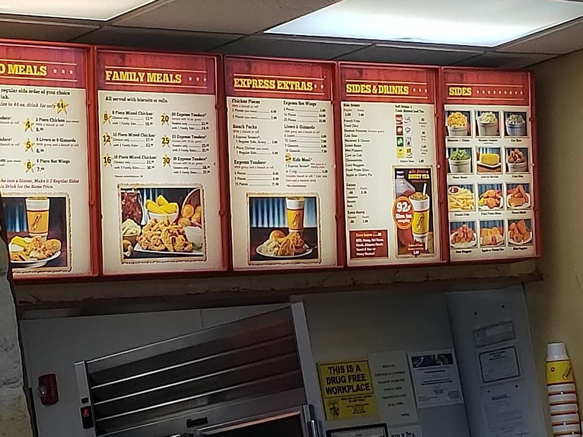 Menu at Chicken Express restaurant, Tyler, Old Jacksonville Hwy