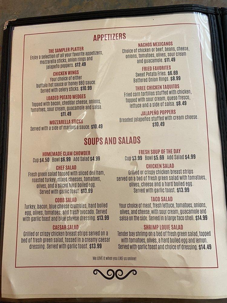 Menu at Noe Jose Cafe Family Restaurant, Oak Harbor