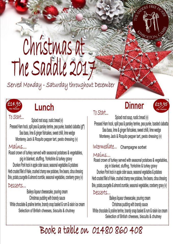 Menu at The Saddle pub & bar, Kimbolton, 26 High St