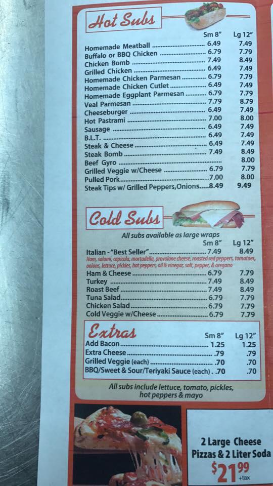 Menu at Mr.G`s Pizza pizzeria, Bourne