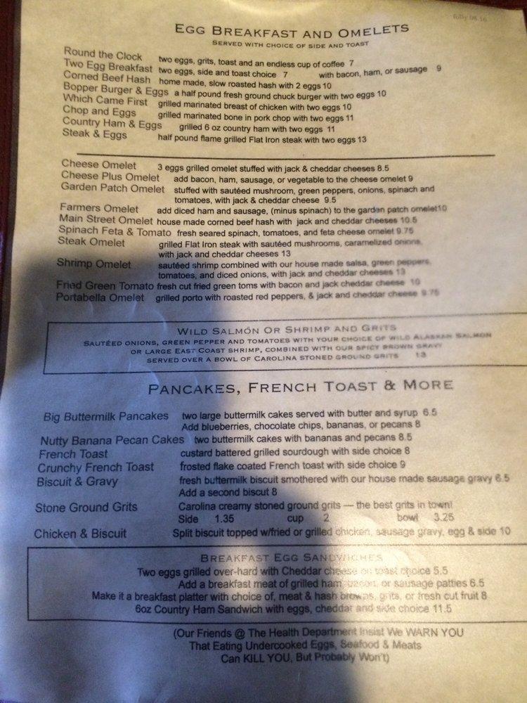 Menu at Sweetwater Cafe, Charleston, 801 Folly Rd