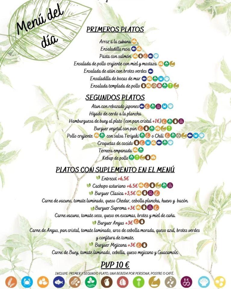 Menu at Venta María restaurant, Torre del Pla, Partida de saladas ...