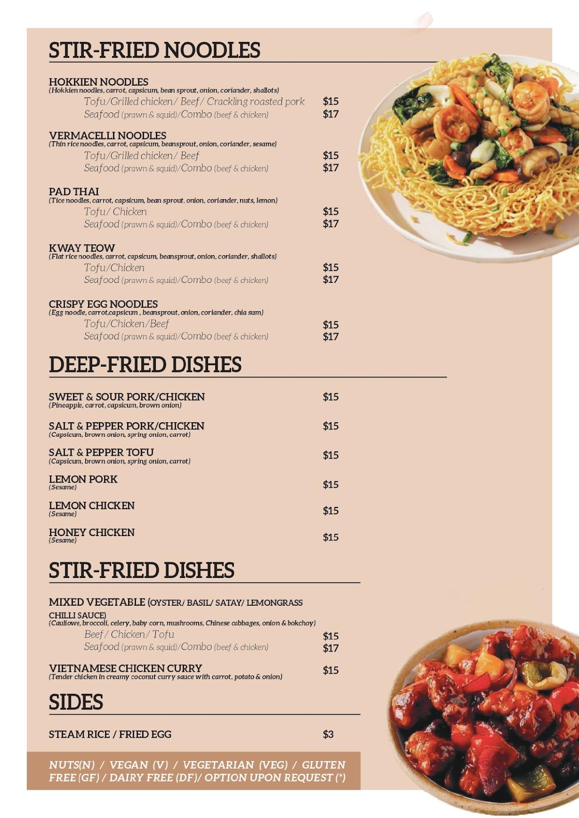 Menu at 5 Roll House_Vietnamese food_Northgate restaurant, Northgate