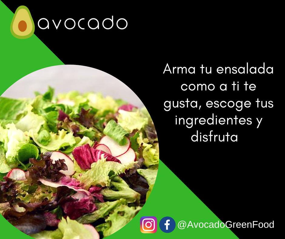 Menu at Avocado restaurant, Tizayuca