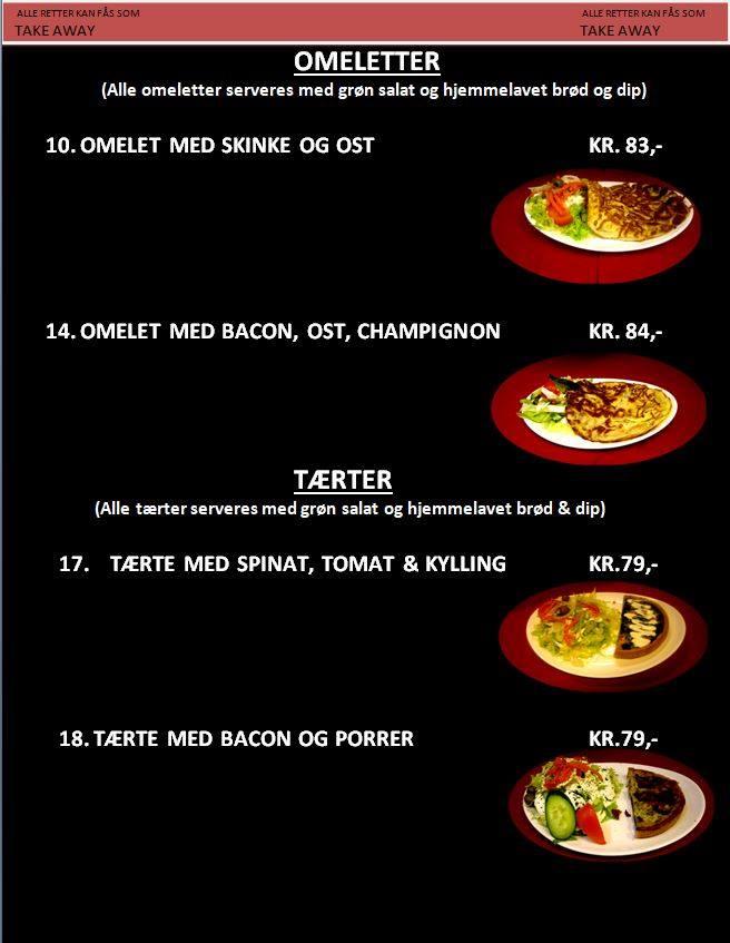 Menu at Cocco Bello pizzeria, Randers