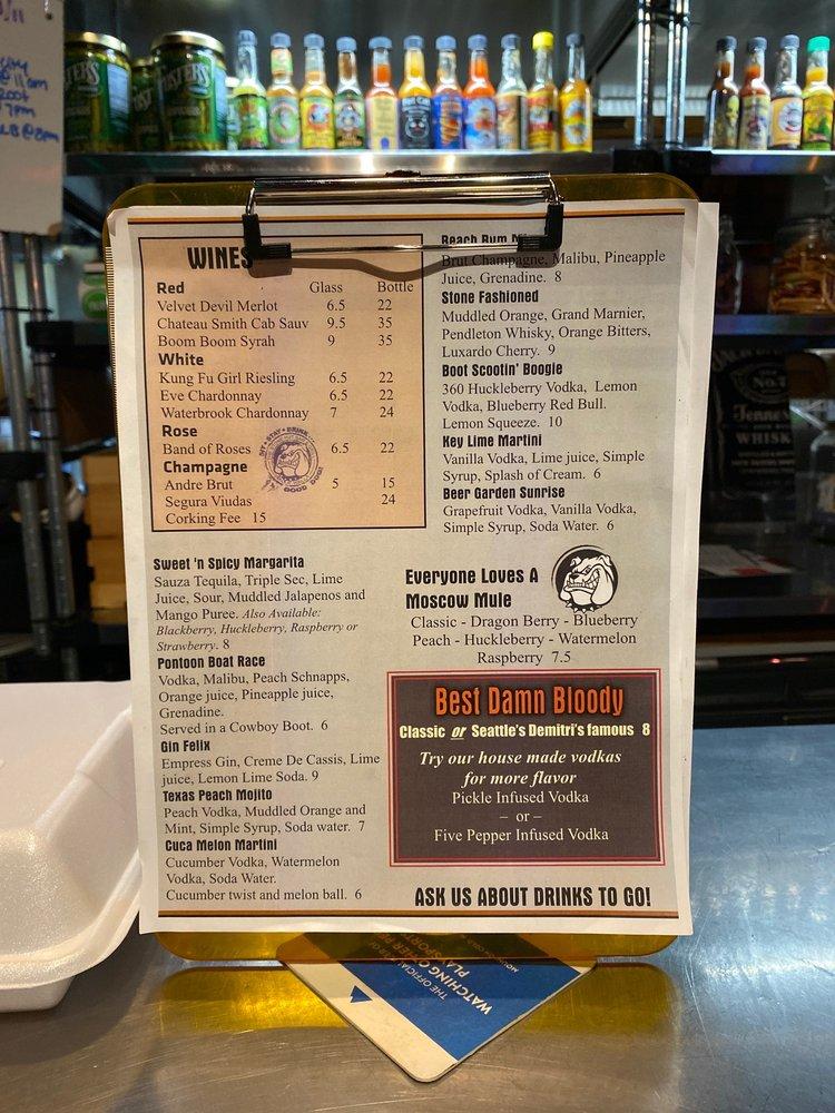 Menu at Stone Hut Bar & Grill, Walla Walla