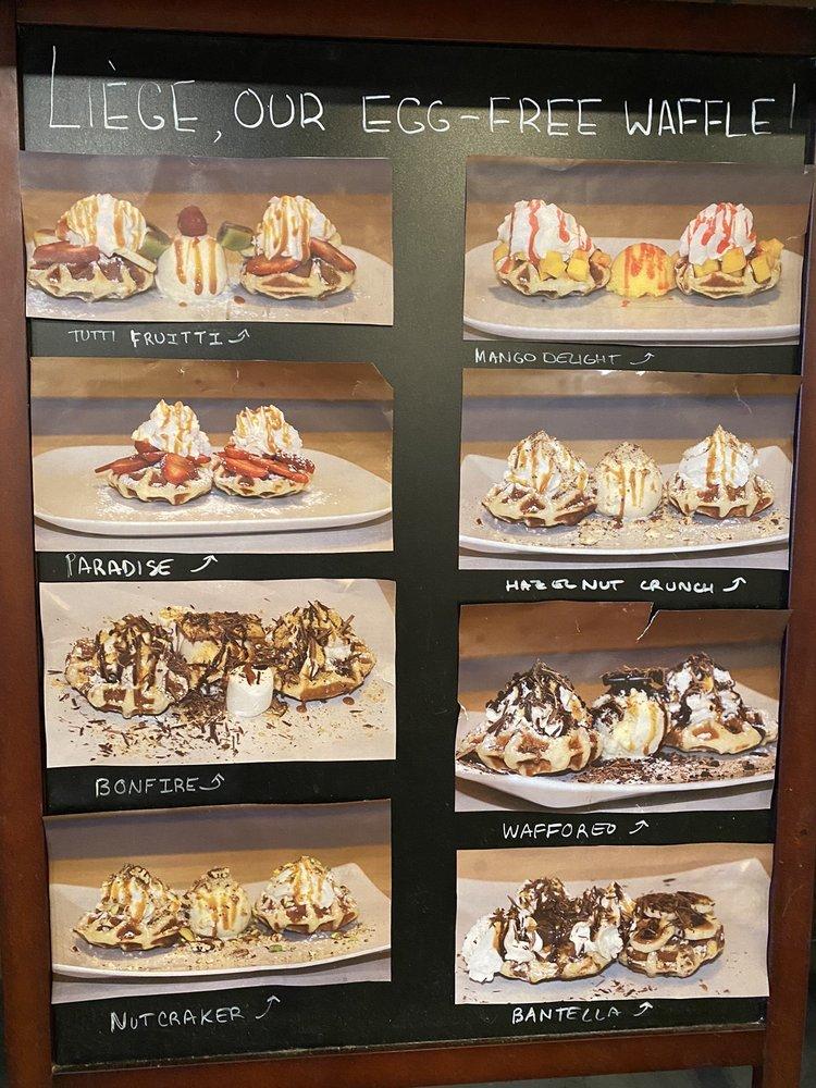 Menu at The Wafflers -Belgian Waffle Bar, White Rock