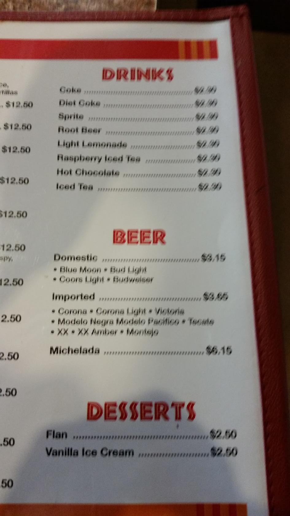 Menu at C&T's Restaurant LLC, Pollock Pines, 6454 Pony Express Trail #37