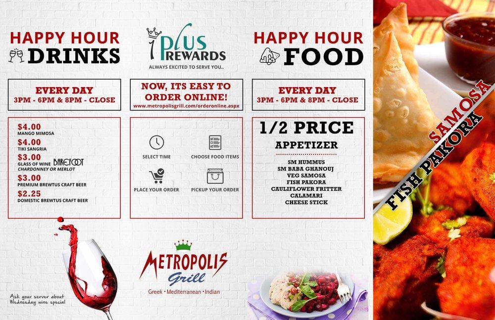 Menu at Metropolis Grill Warner Robins restaurant, Warner Robins