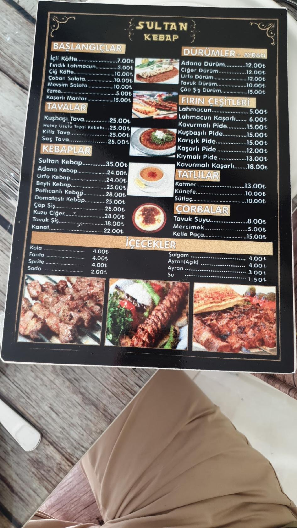 Menu at Silivri Sultan Kebap - - - - MEHMET BASATLI, Silivri