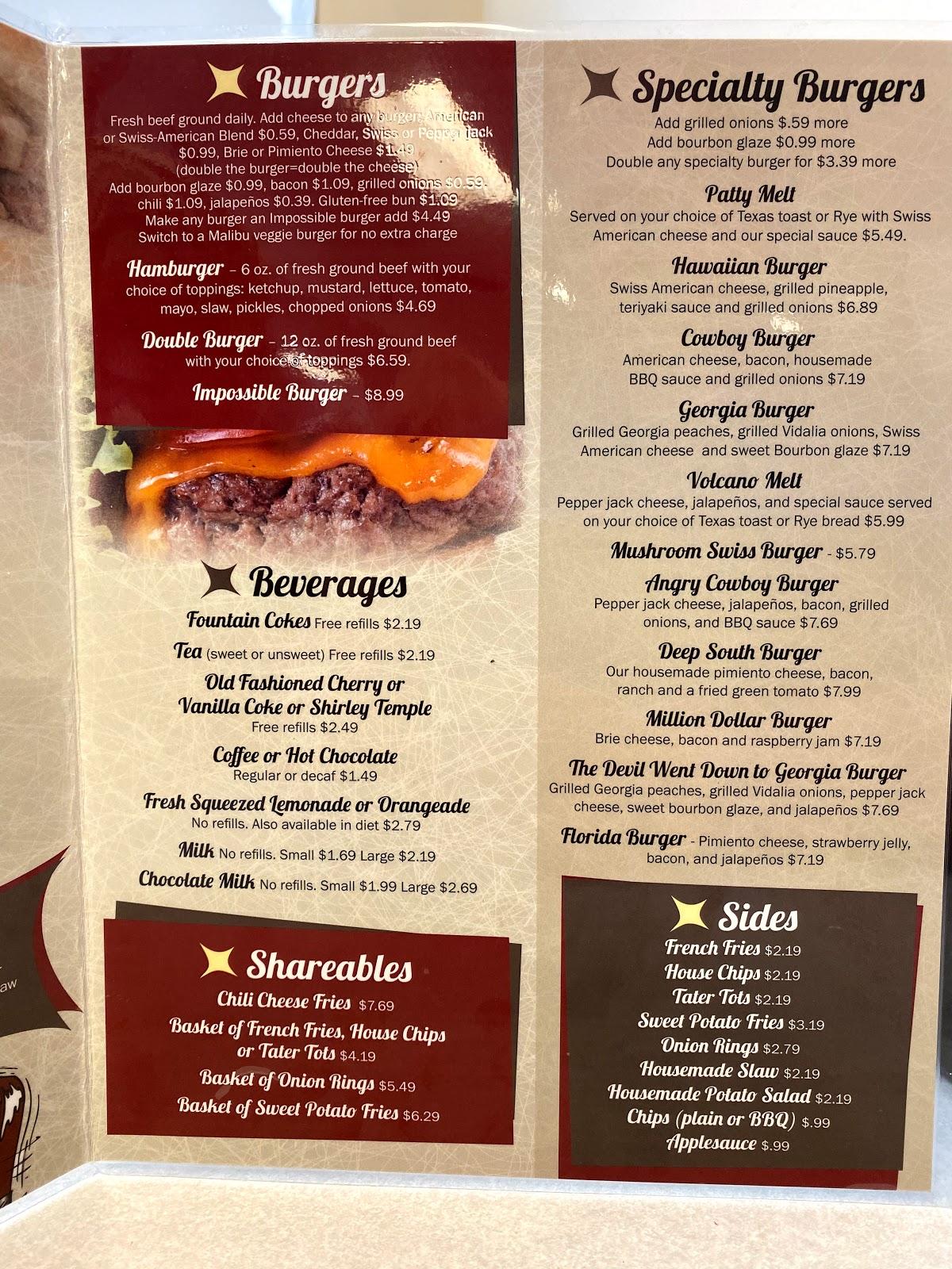 Menu at The Soda Fountain Cafe, Cleveland, 184 W Kytle St