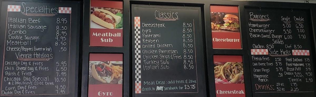 Menu at Luke's Chicago Sandwiches restaurant, Tucson, N Thornydale Rd #157