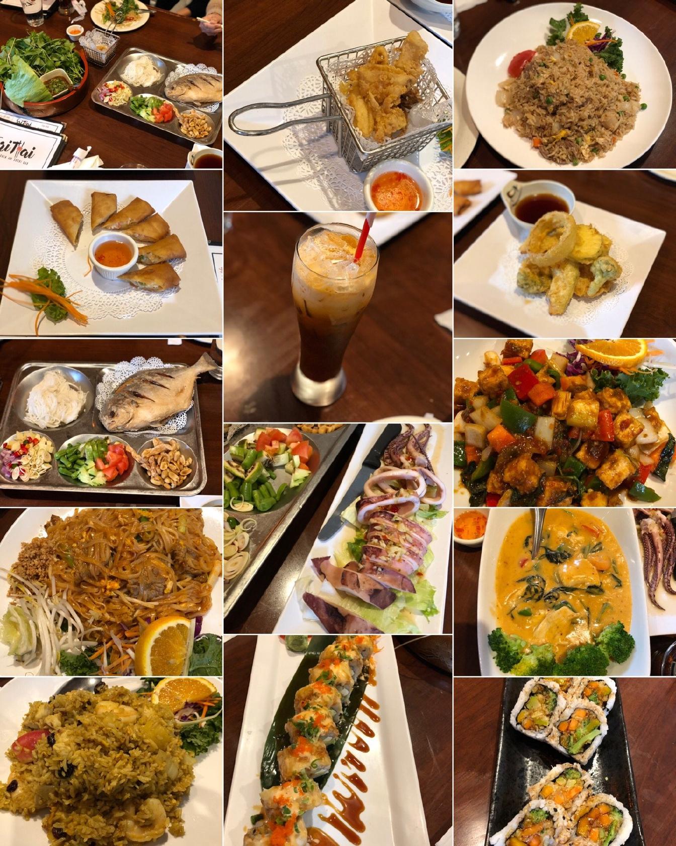 Carta de SriThai: Thai kitchen & sushi bar, Duluth