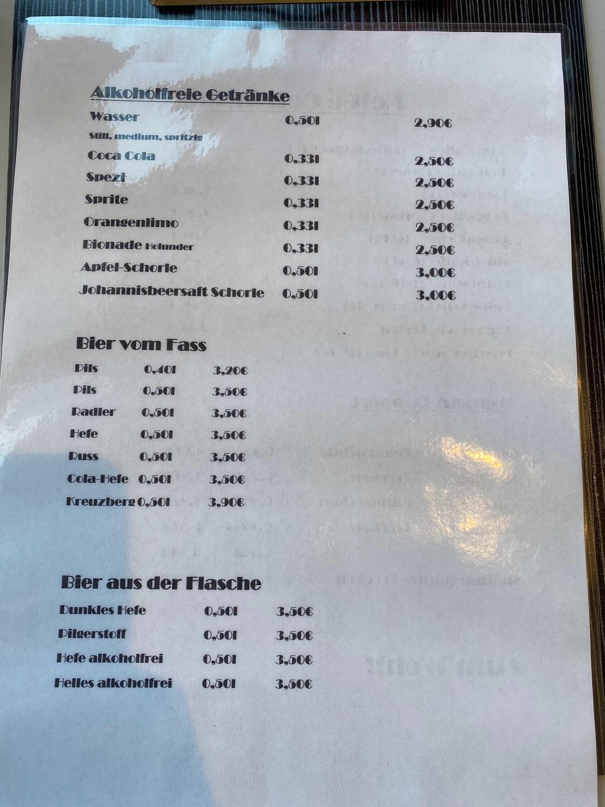 Speisekarte von Würzburger Karl-Straub-Haus restaurant, Geroda