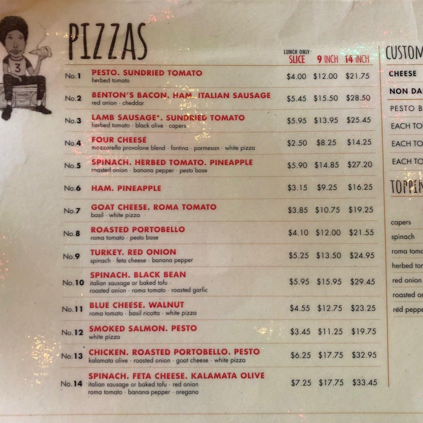 Menu at The Tomato Head pub & bar, Knoxville, 12 Market Square
