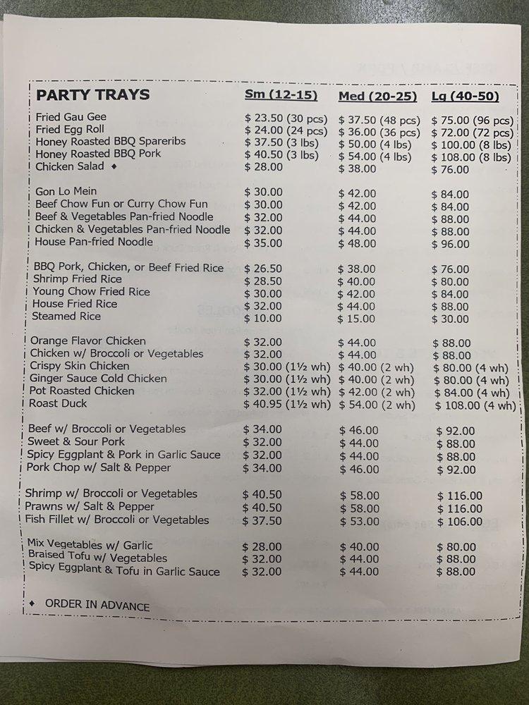 Menu at Asian Mix fast food, Honolulu, 1234 S Beretania St.