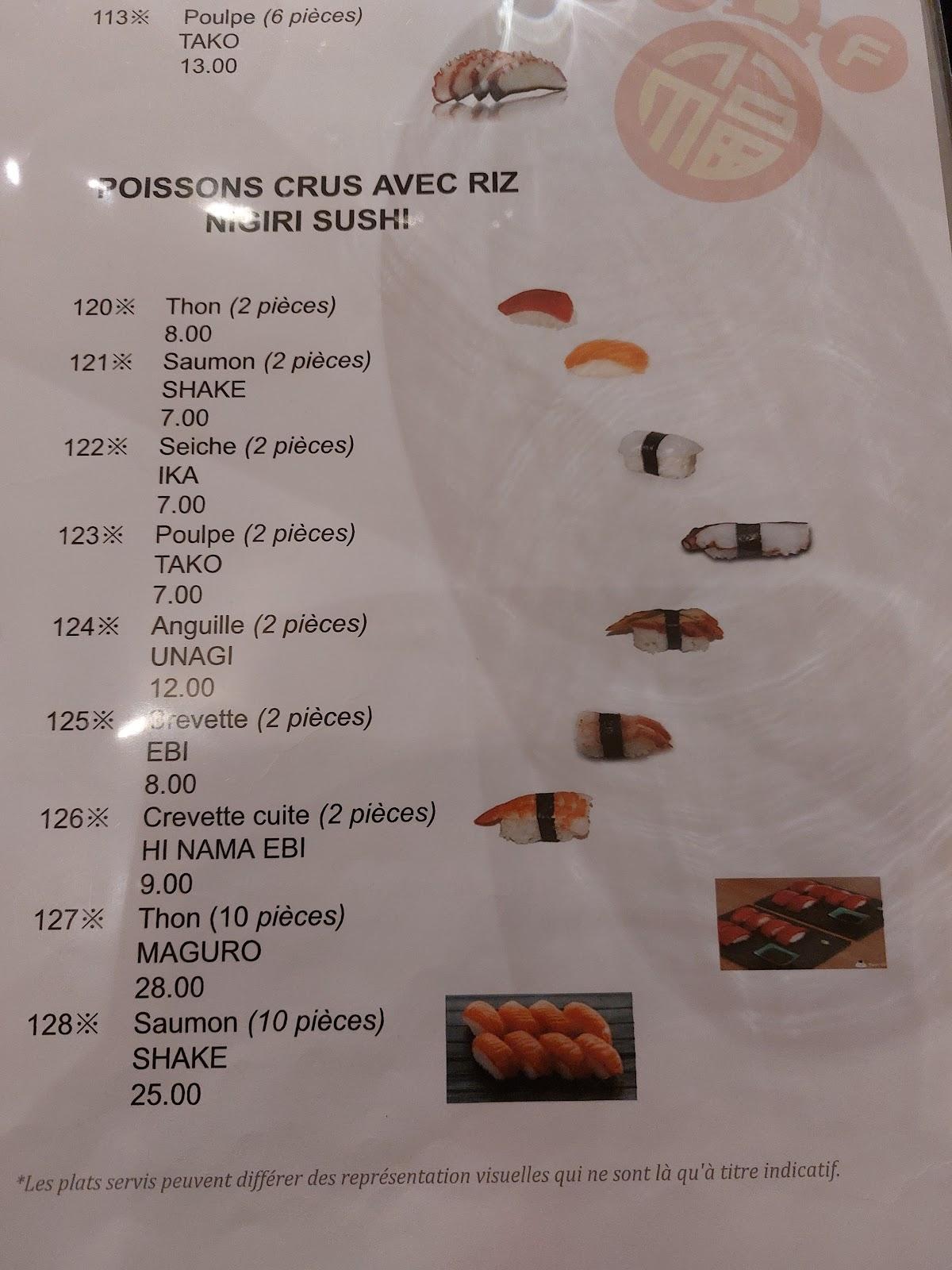 Speisekarte von Restaurant Ji Fu, Les Breuleux, CH
