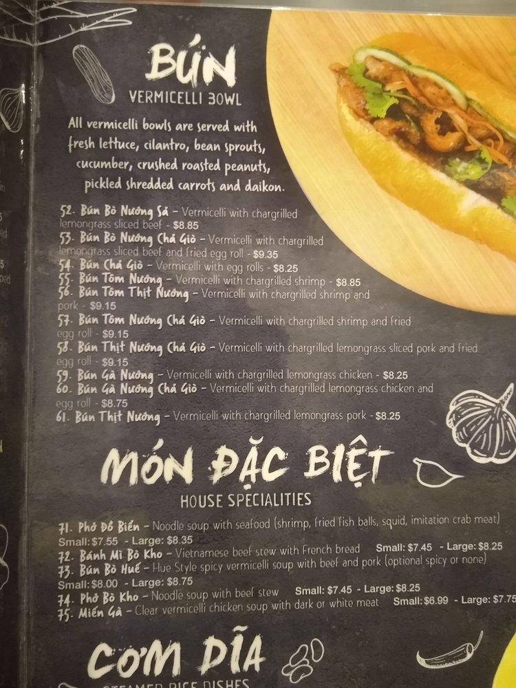 Menu at Pho Ben restaurant, Sugar Land, Wescott Ave Ste. 238