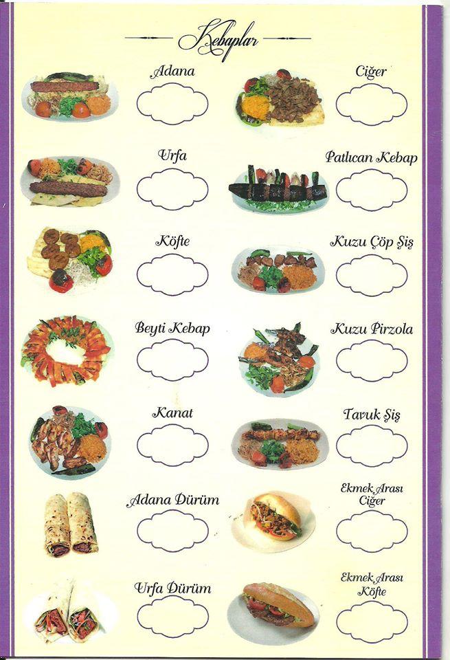 Menu at Coşkun Balık Evi, Afyonkarahisar