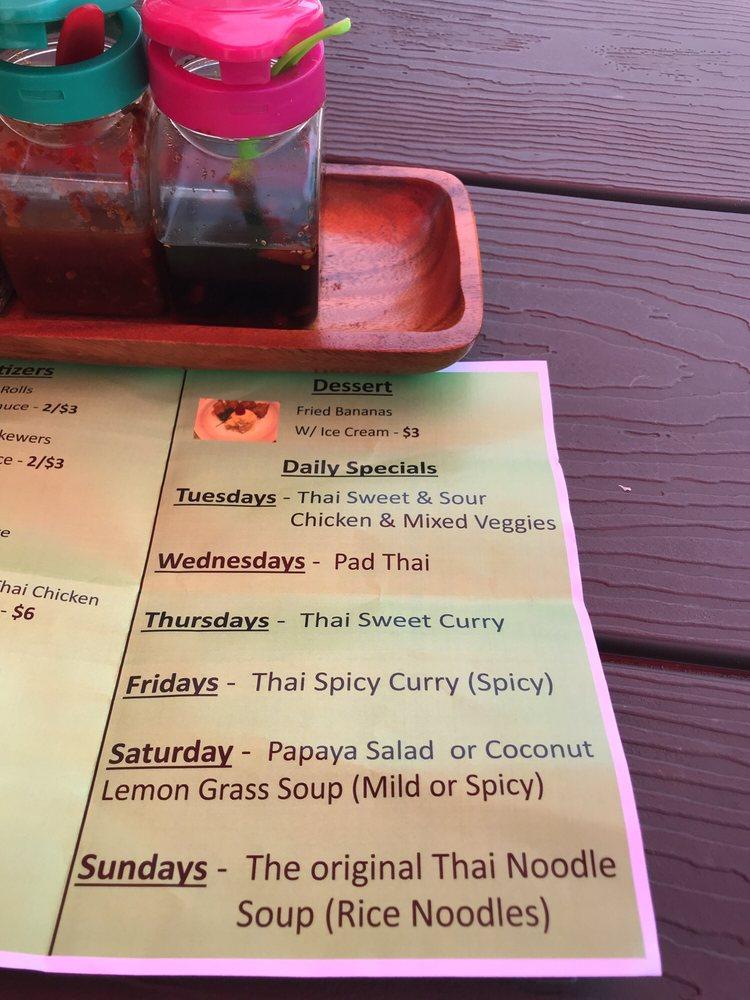 Menu at Grandma Wan Thai Mix Kitchen restaurant, Bradenton