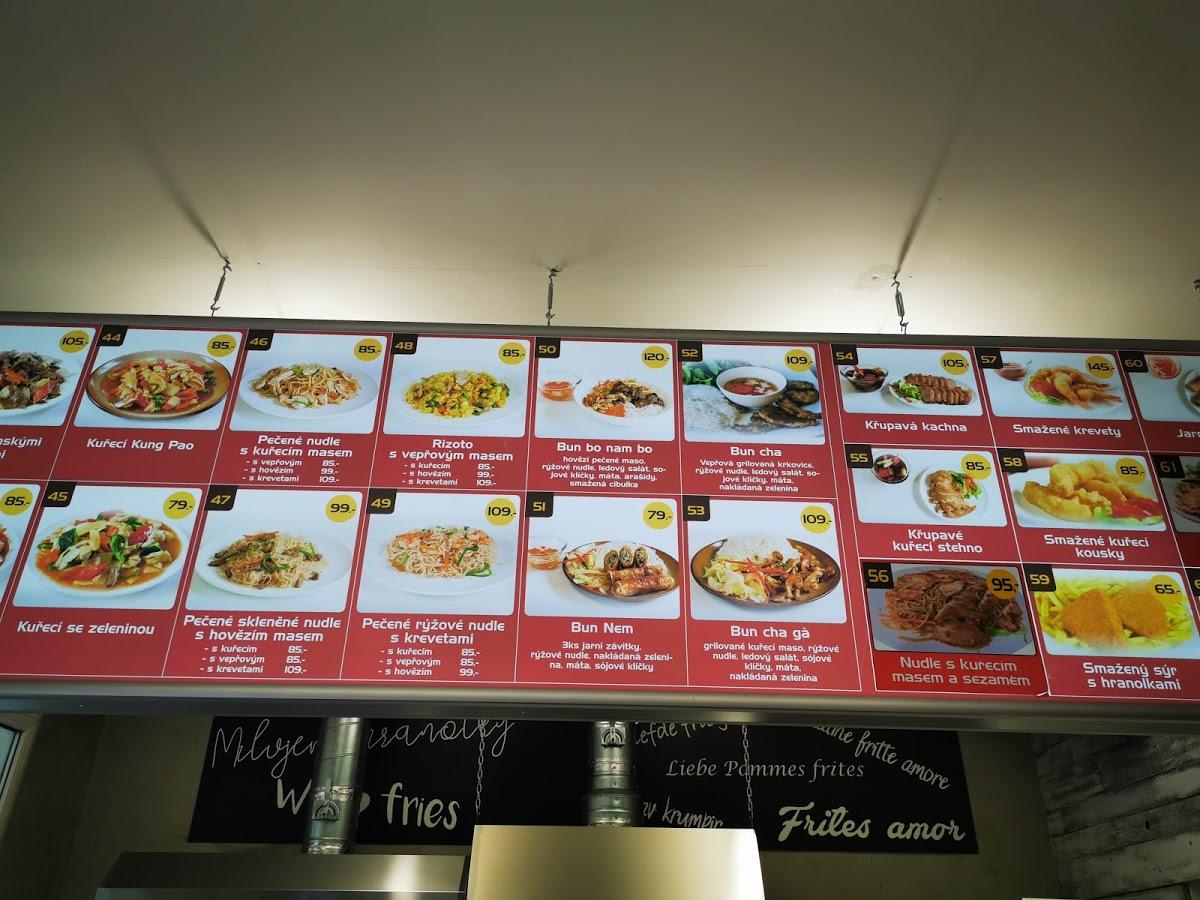 Menu at Bistro Ha Long restaurant, Ostrava