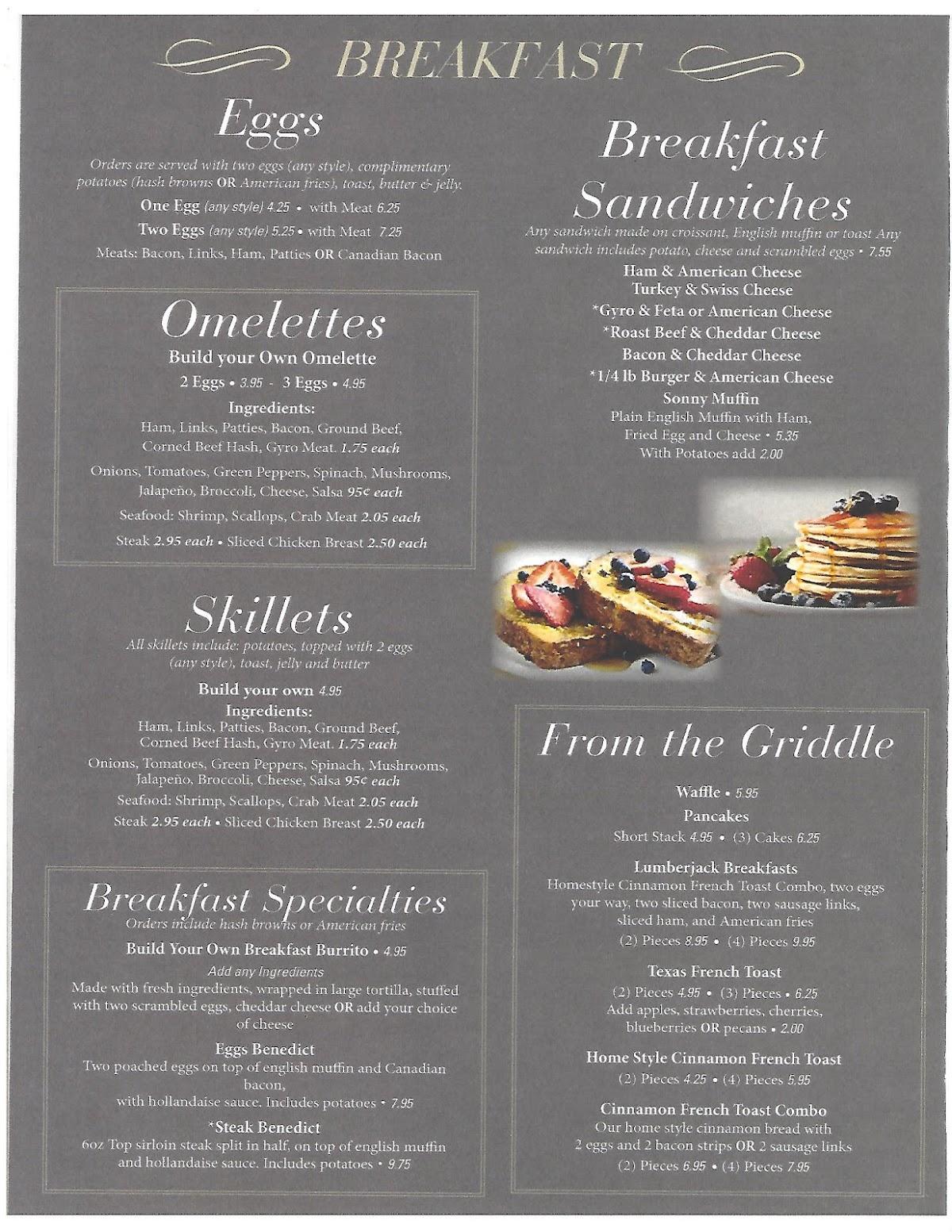 Menu at Jefferson Cafe, Jefferson
