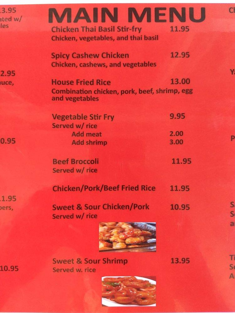 Menu at Pinoy Oriental Restaurant, Eureka