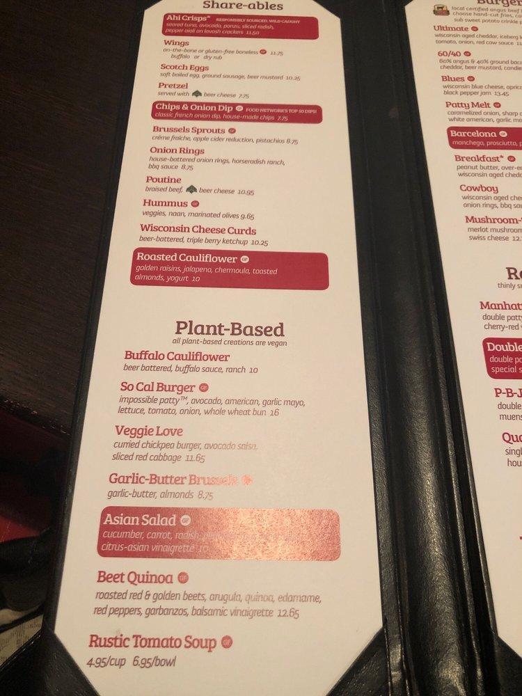 Menu at Red Cow St. Paul pub & bar, Saint Paul, 393 Selby Ave