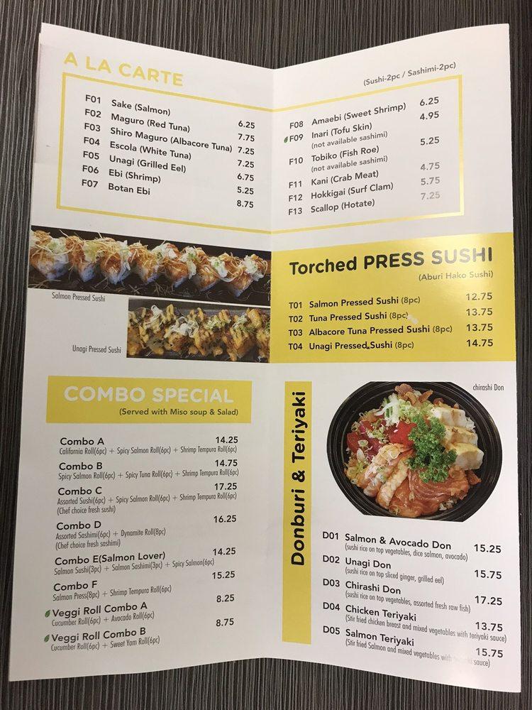 Menu at SUSHI LOLO restaurant, Vaughan