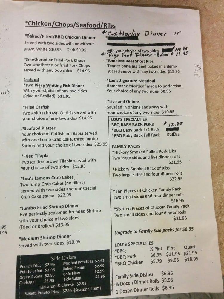 Menu at Crossroads 30/301 Restaurant, USA