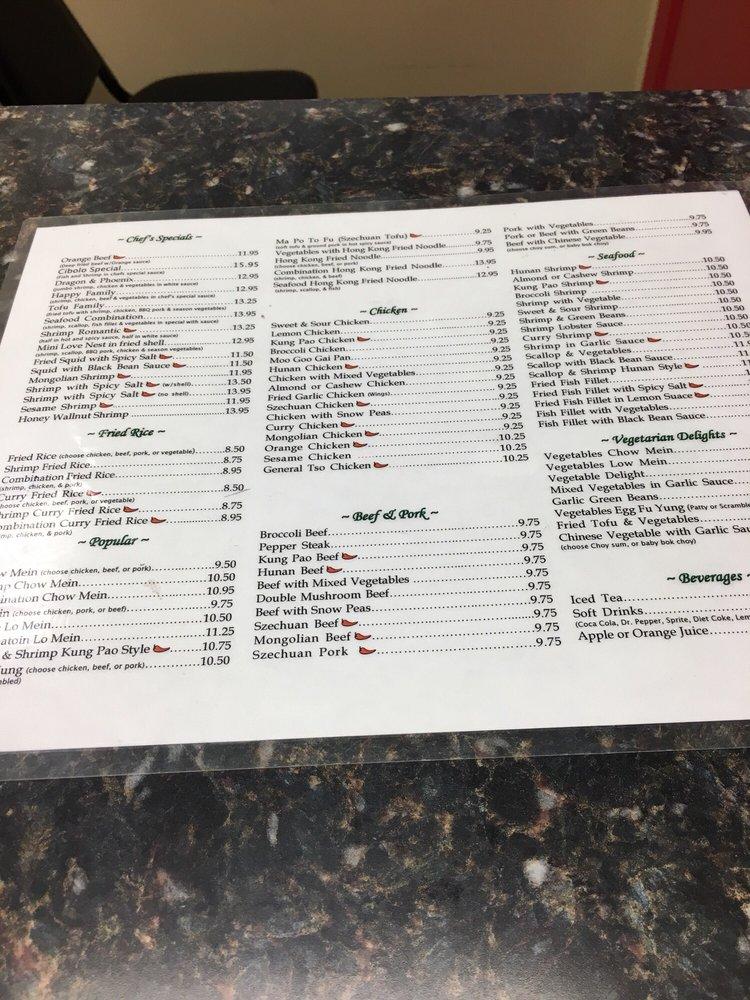 Menu at Magic China restaurant, Cibolo