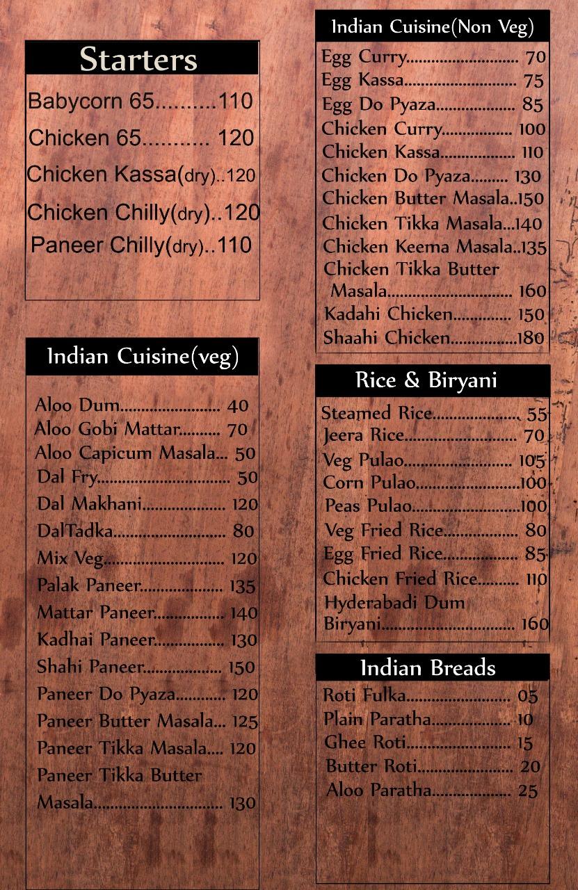 Menu at The Brotherhood Dine, Kolkata