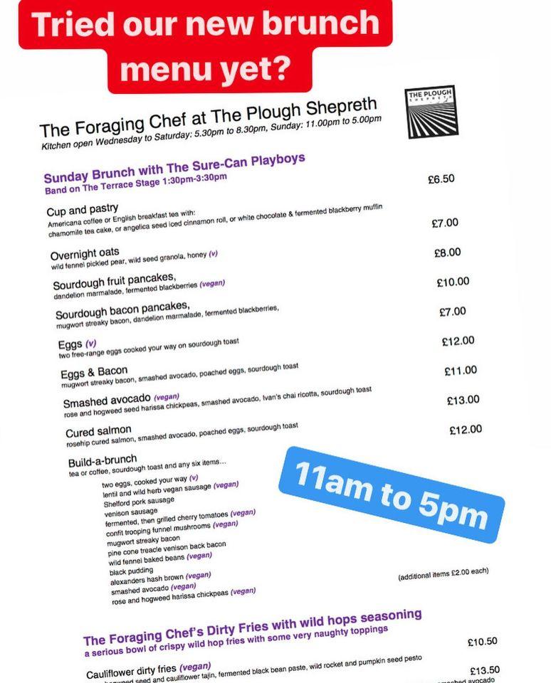Menu at The Plough Shepreth pub & bar, Melbourn, 12 High St