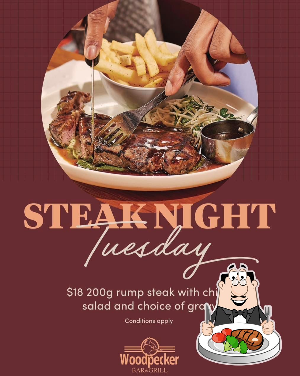 Woodpecker Bar & Grill in Burpengary - Restaurant menu and reviews