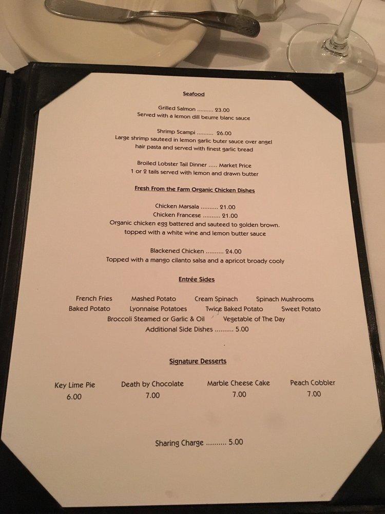 Menu at 1120 Prime Steakhouse, Hobe Sound