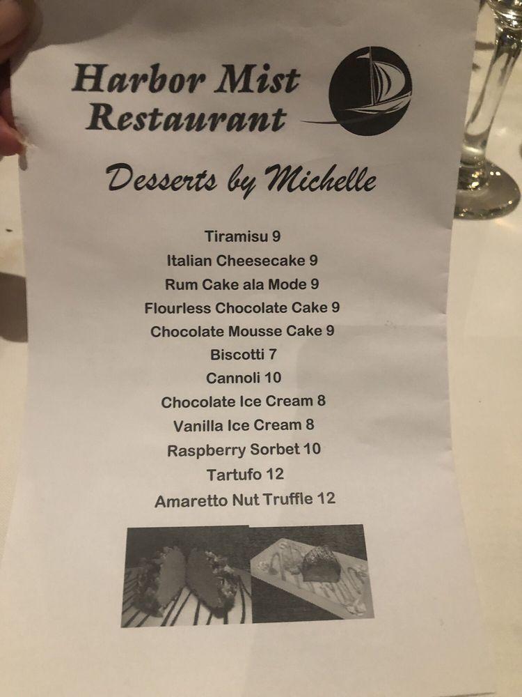 Menu at Harbor Mist Restaurant, Cold Spring Harbor