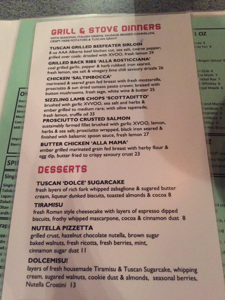 Menu at Respect Is Burning Kitchen and Bar, Sudbury