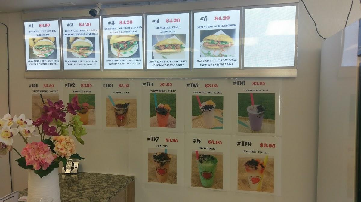 Menu at Lo Banh Mi Viet Hot Bread restaurant, Tulsa