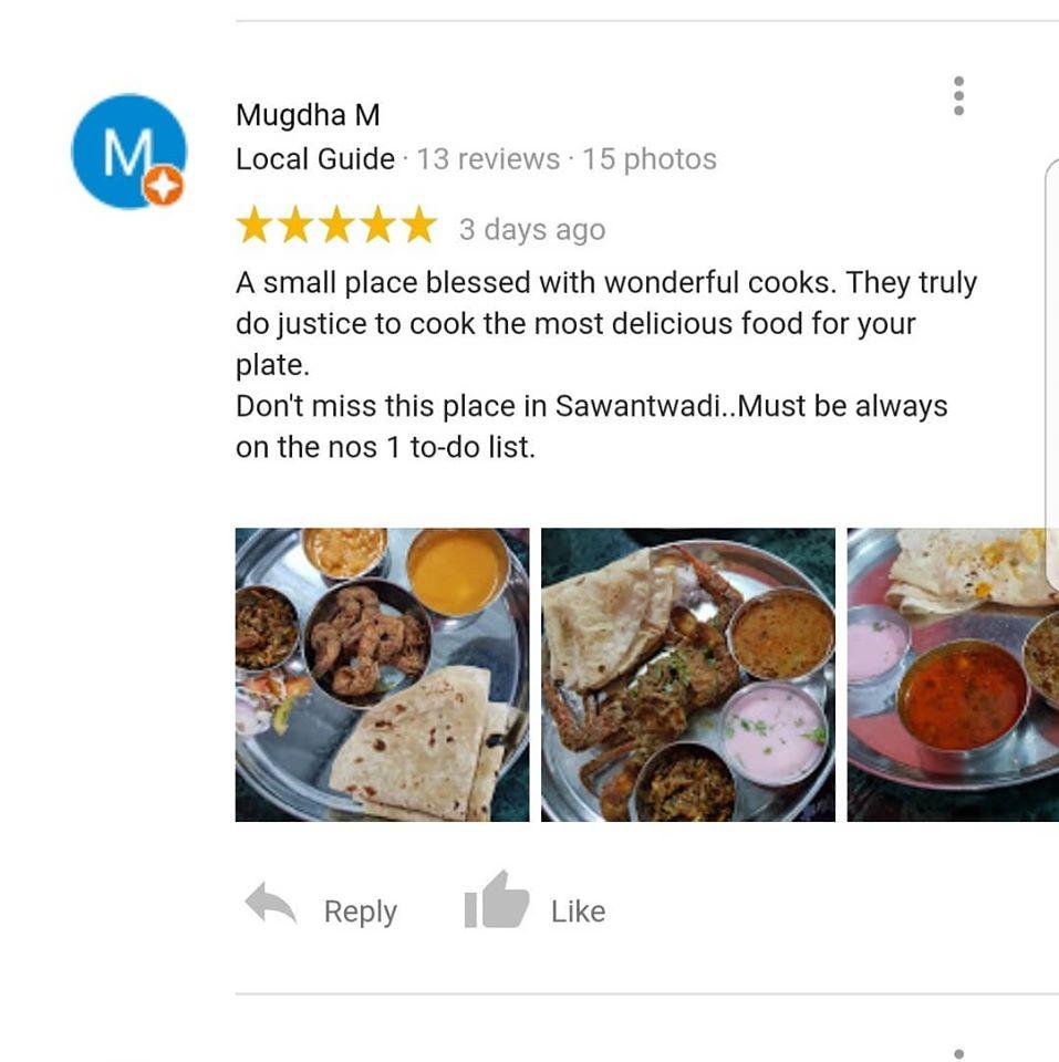 Menu at Bandekar's Malvani Cuisine, Sawantwadi