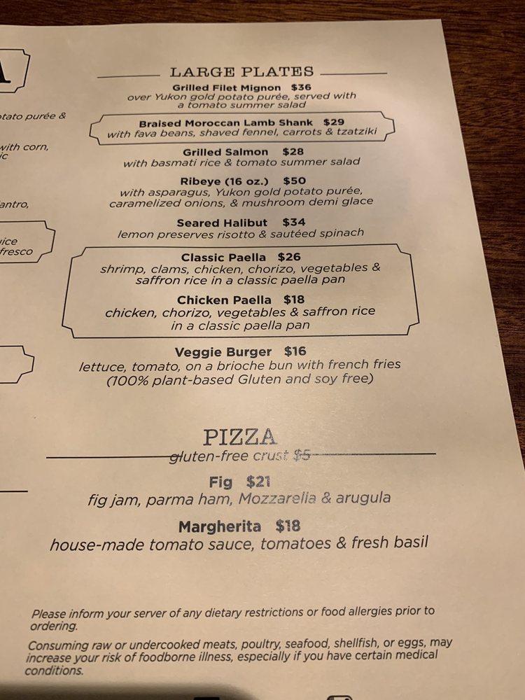 Menu at Boca pub & bar, Hickory