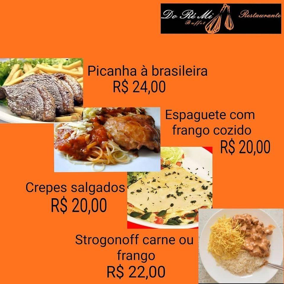 Menu at Do-Re-Mi Buffet Comércio e Serviços restaurant, São Paulo