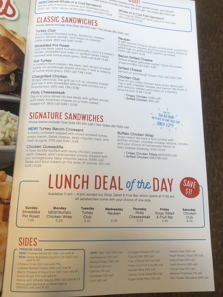 Menu at Eat'n Park restaurant, Erie, Peach St