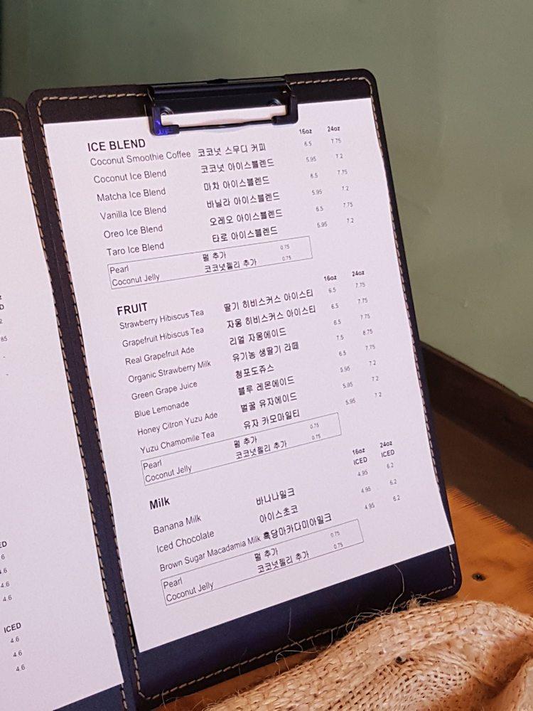 Menu at Hey Hi Hello(H) Cafe & Food, Burnaby