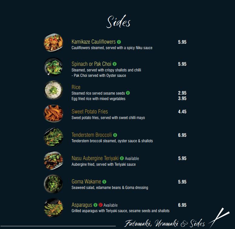 Menu at KAMPAI Knutsford - restaurant, Knutsford