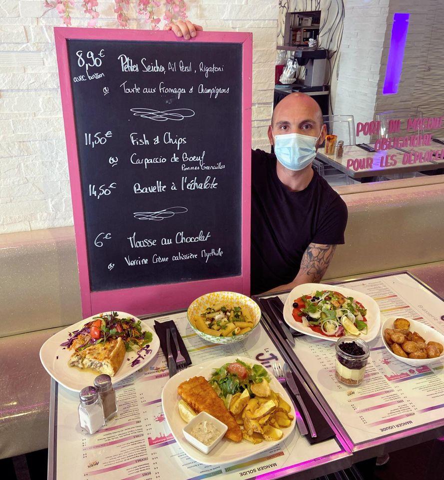 Menu at Le Ju' restaurant, Paris, 16 Rue des Archives