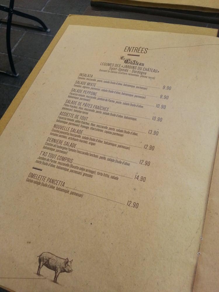 Menu at Ragazzi da peppone pizzeria, Pessac, 8 Pl. de la Liberté Samuel ...